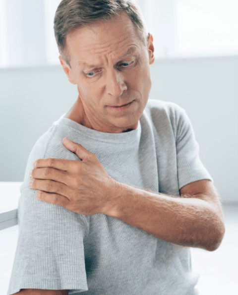 Zorg bij klachten door een slijmbeursontsteking in de schouder